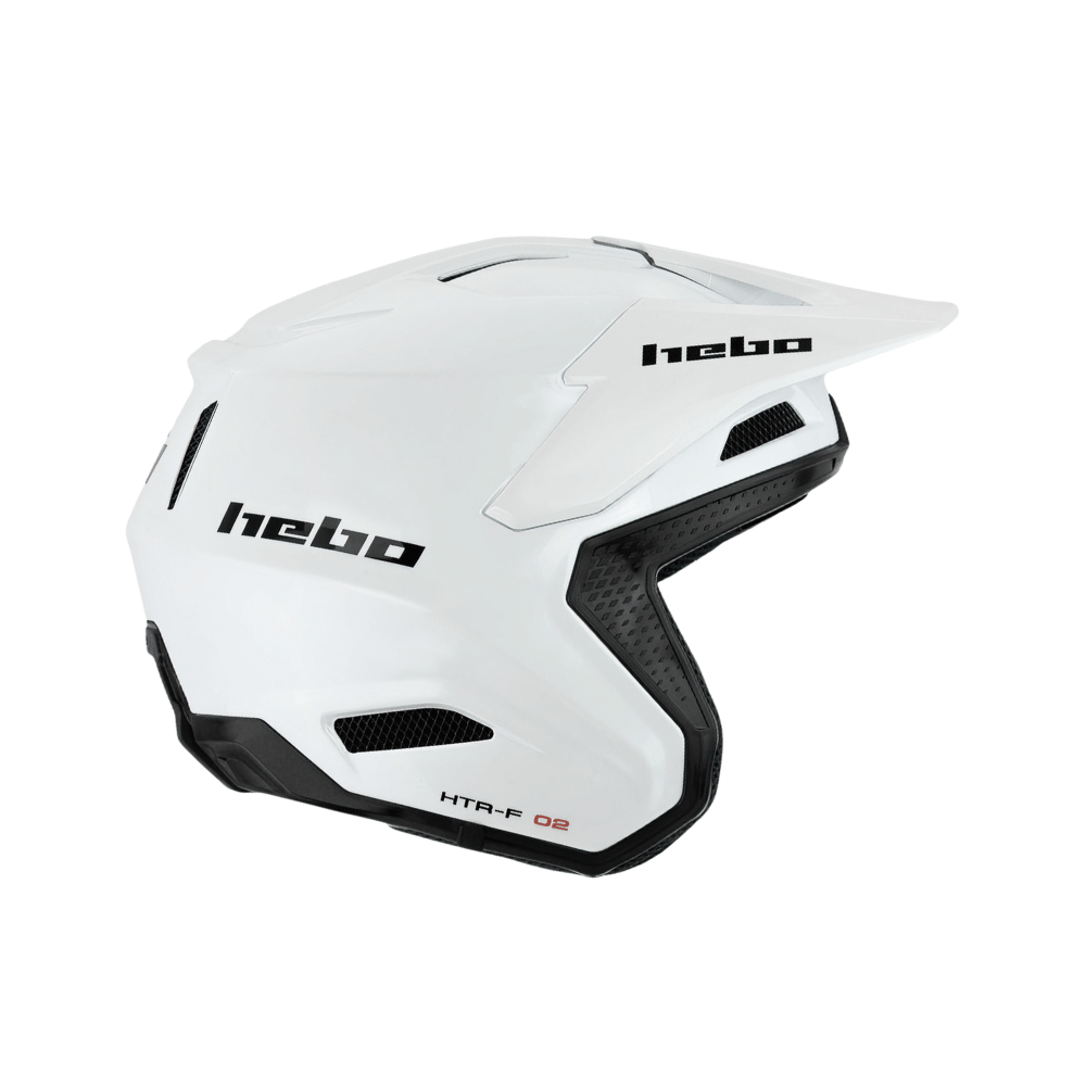 Hebo Zone Pro Monocolour White Trials Helmet | Road and Trials