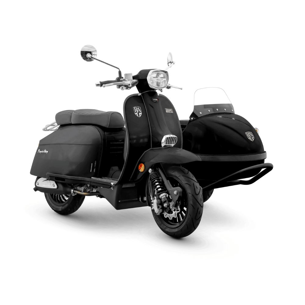 2025 Royal Alloy GP 350 Sidecar | Classic Sidecar Scooter | Road and Trials